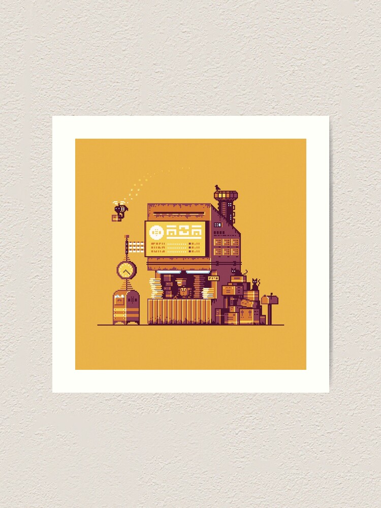 "Post Office (ART PRINT) - Cyberpunk Pixel" Art Print for Sale by ...