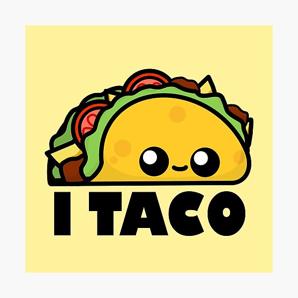 Lámina fotográfica «Taco de dibujos animados lindo || Yo Taco ...