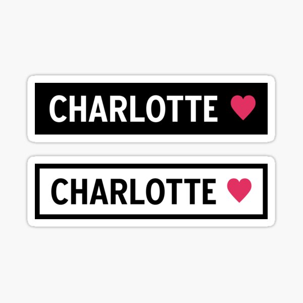 "Charlotte" Sticker for Sale by alison4 | Redbubble