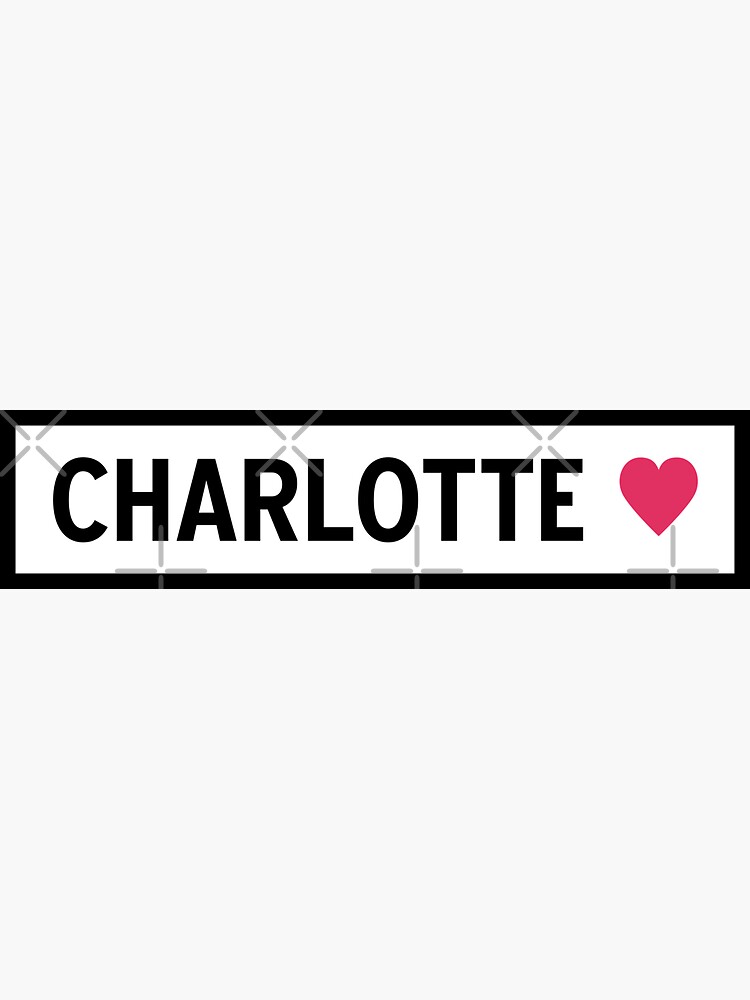 "Charlotte" Sticker for Sale by alison4 | Redbubble