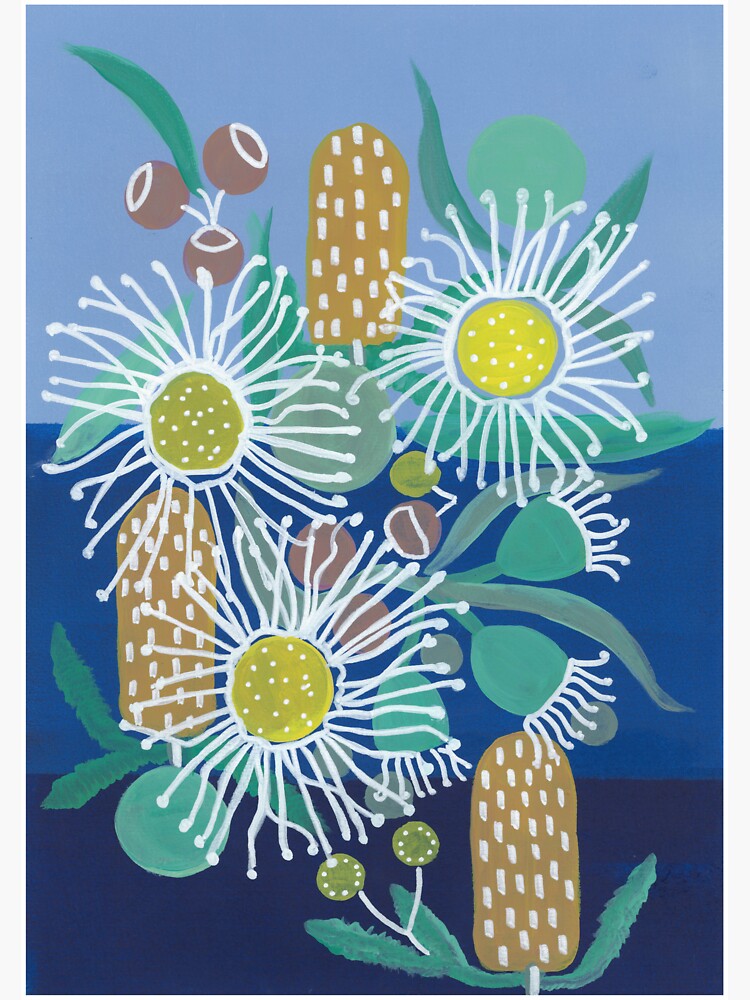 "Australian Native flowers" Sticker by cjconcepts | Redbubble