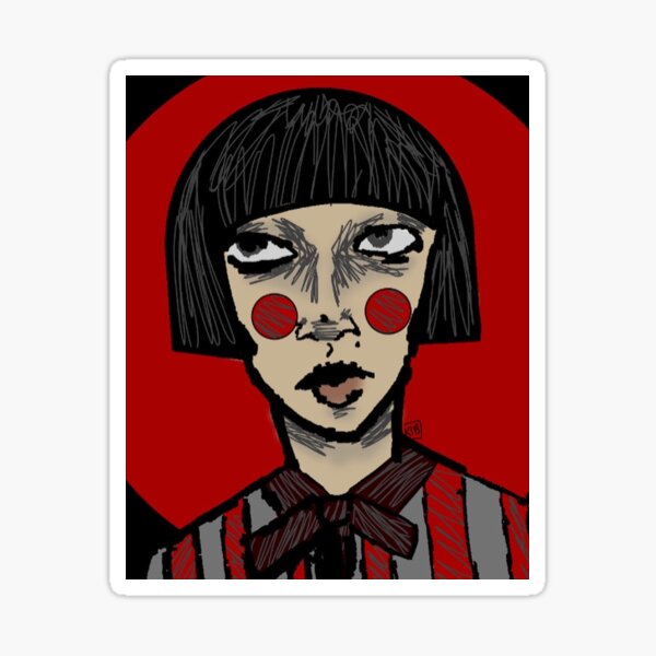 "Scarlet" Sticker by Anart-account | Redbubble