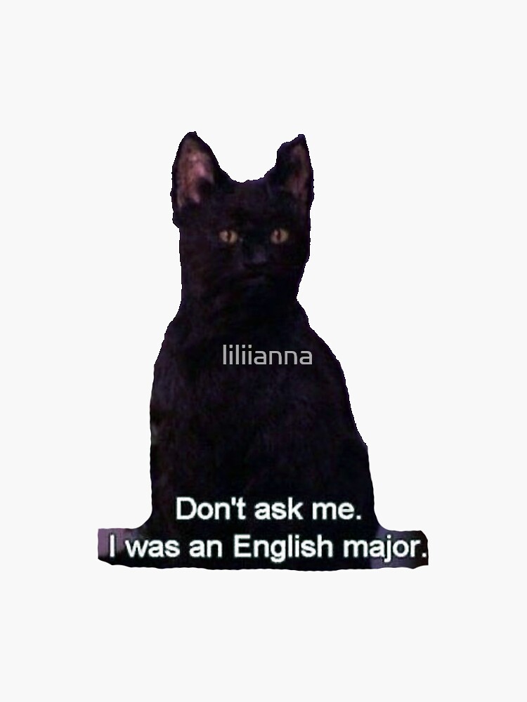 "english major" Sticker for Sale by liliianna | Redbubble