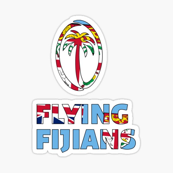 "Fiji Rugby Flag - Flying Fijians" Sticker for Sale by CreativeAliFiji ...