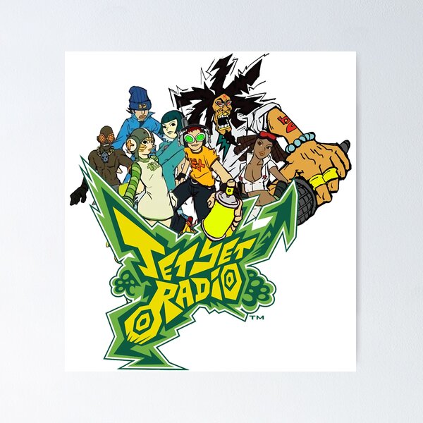 Jet Set Radio Game Action Christmas Posters for Sale | Redbubble