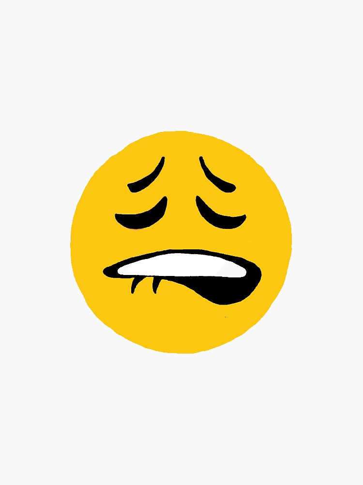 "Simp Face Emoji " Sticker for Sale by Bri-Inspired | Redbubble