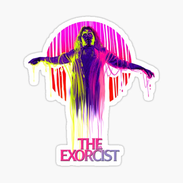 "The Exorcist Neon " Sticker for Sale by RahulWisozk | Redbubble