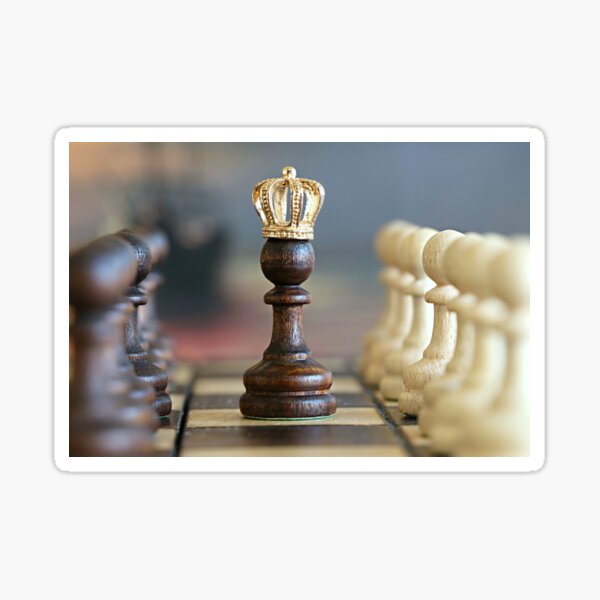 "Pawn Crown" Sticker for Sale by adnasralla | Redbubble