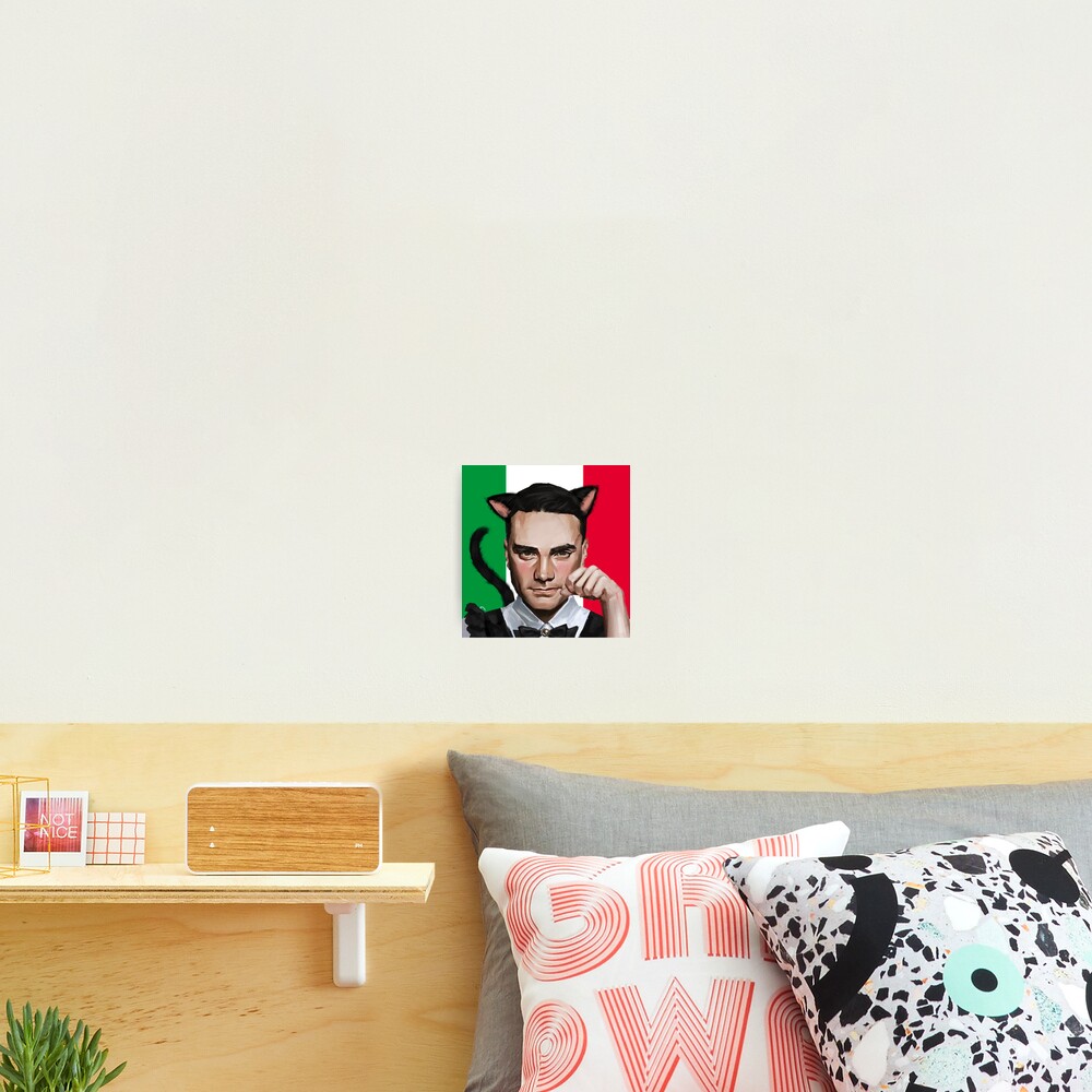 "Ben Shapiro catboy maid Italian pride flag artwork" Photographic Print ...