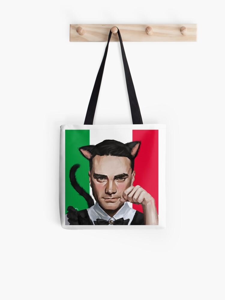 "Ben Shapiro catboy maid Italian pride flag artwork" Tote Bag for Sale ...