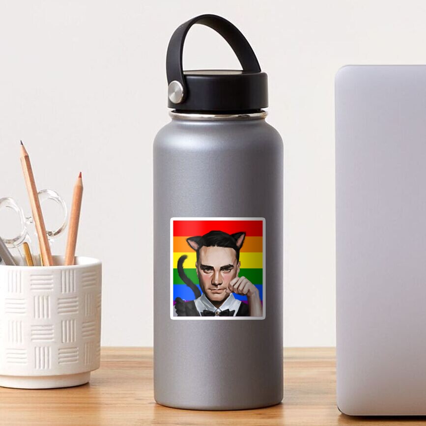 "Ben Shapiro catboy maid pride flag" Sticker for Sale by Maxpryan ...