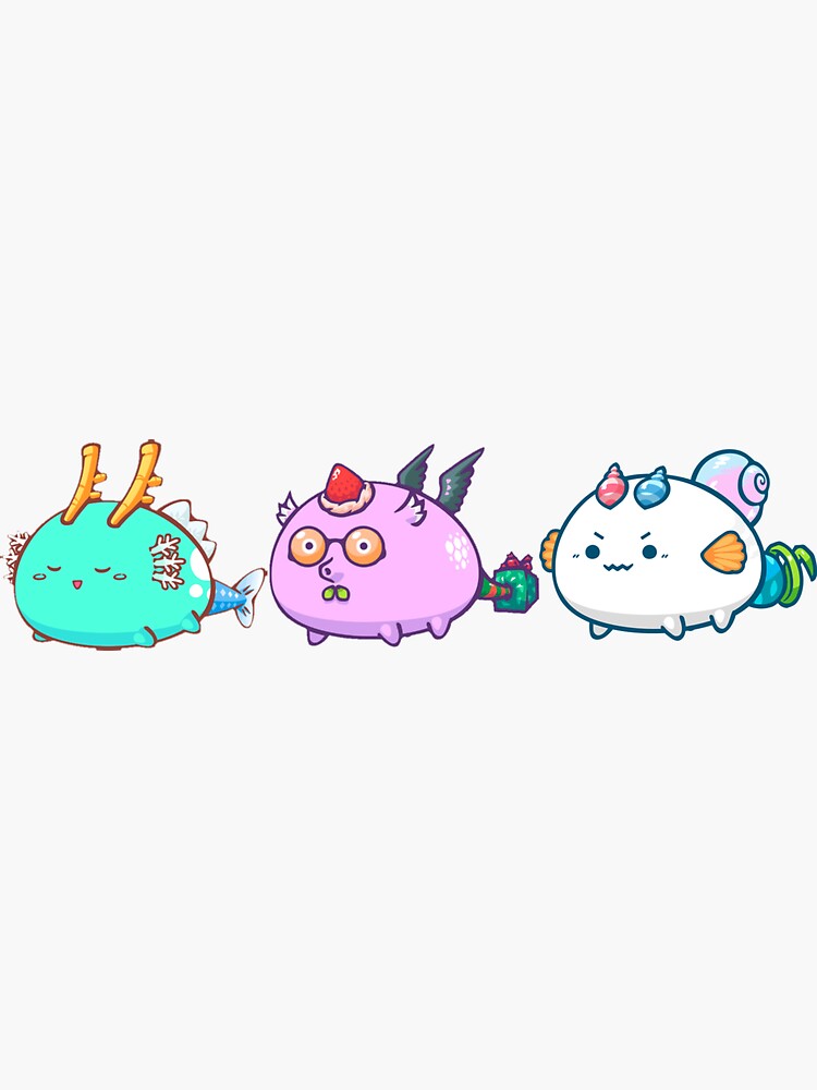 "infinity,axie" Sticker for Sale by Vhins | Redbubble