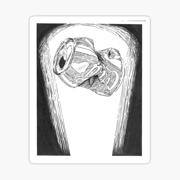"Crushed" Sticker for Sale by DannyPhantomArt | Redbubble