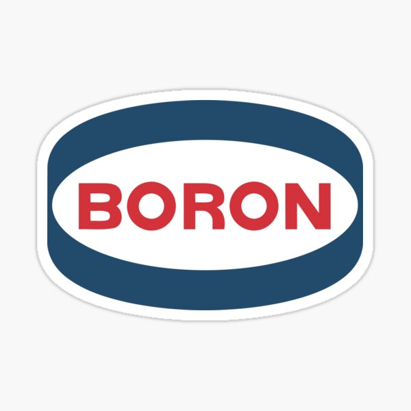 "BORON GAS" Sticker for Sale by ikripaluka | Redbubble