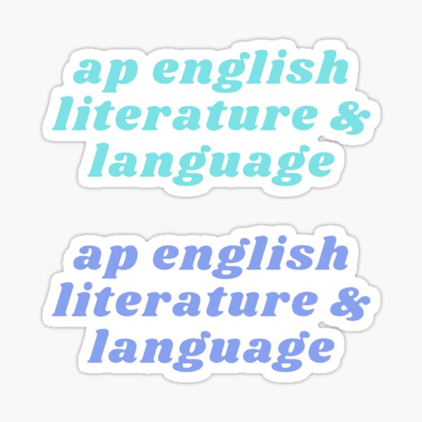 "ap english literature & language subject sticker pack" Sticker for ...