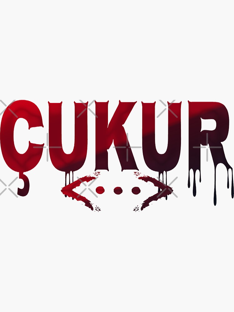 " Çukur Art/ Cukur logo /الحفرة " Sticker for Sale by EveryThinkArt ...