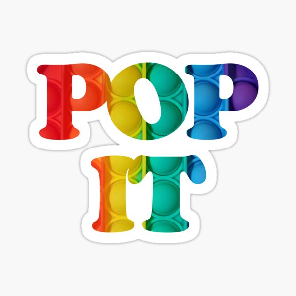 "POP IT Artwork - Funny Fidget Toy Theme Dimple" Sticker for Sale by ...