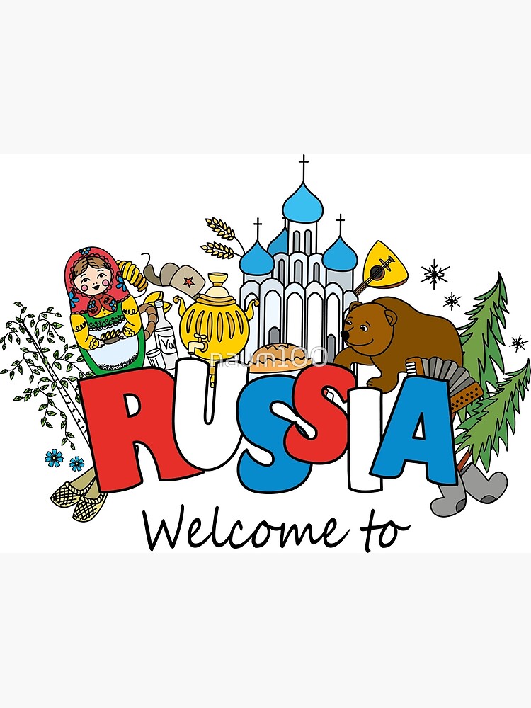 "Welcome to Russia. Russian symbols" Poster for Sale by naum100 | Redbubble
