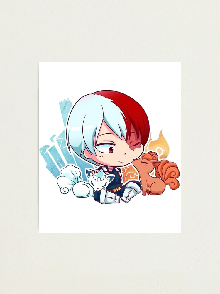 "Shoto Todoroki Chibi - My Hero Academia" Photographic Print by Jasmine ...