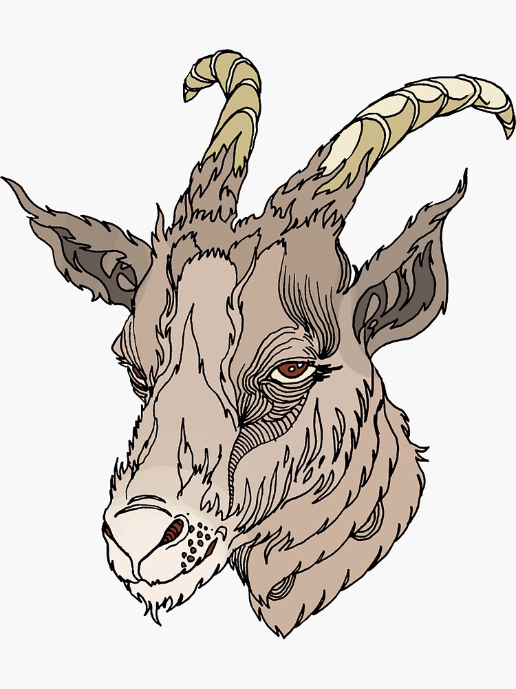 "National Animal of Chad: Goat" Sticker for Sale by nationalkingdom ...