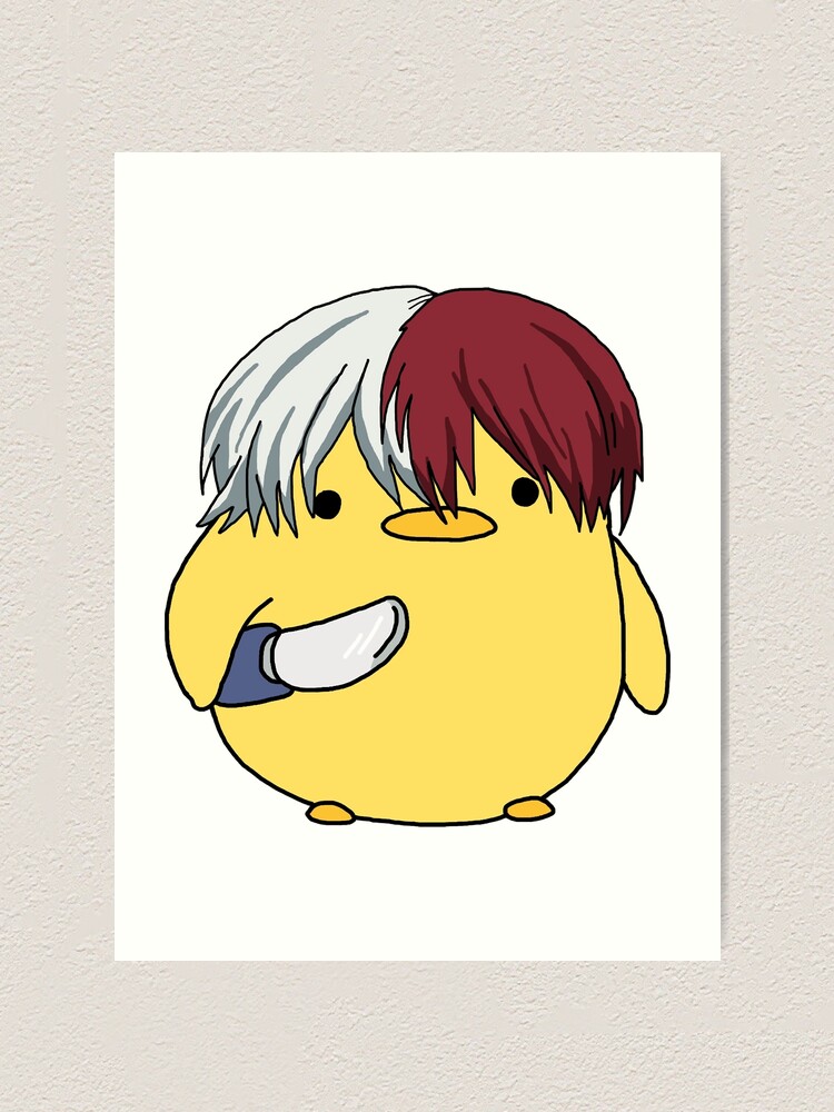 "Shoto Todoroki Chicken - My Hero Academia" Art Print for Sale by ...