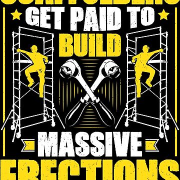 "Scaffolder Scaffolding Scaffold Builder" Sticker for Sale by ...