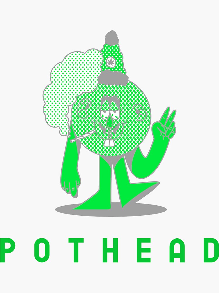 "Pothead" Sticker for Sale by PotheadTees | Redbubble