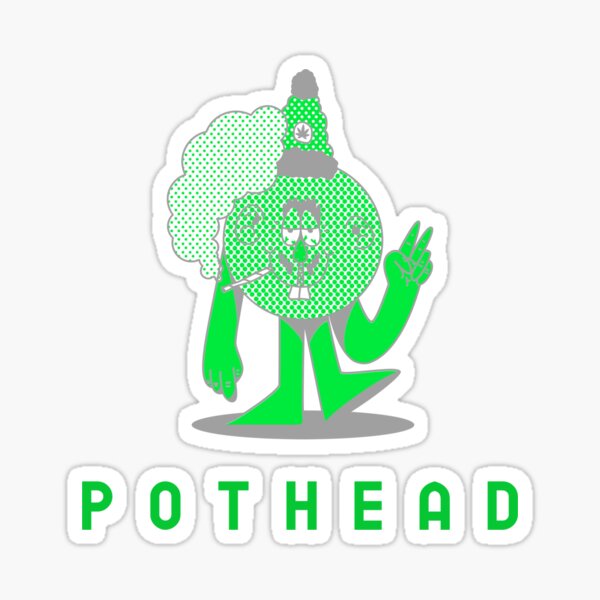 "Pothead" Sticker for Sale by PotheadTees | Redbubble