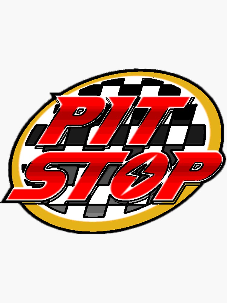 "Pit stop" Sticker for Sale by Roshankeenoo | Redbubble