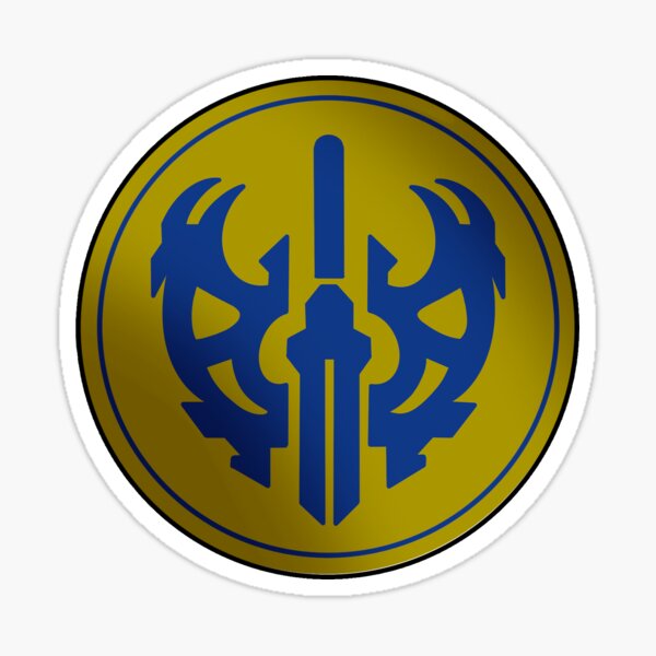 "Stylized Warrior Class Icon Fan Art" Sticker for Sale by PuresDesigns ...
