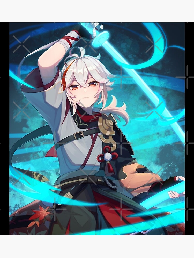"Kazuha - Genshin Impact Kaedehara Color Spatial Gen Gift" Art Print ...