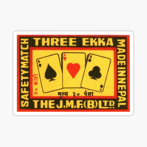 "Three Aces" Sticker for Sale by CtlAltDel | Redbubble
