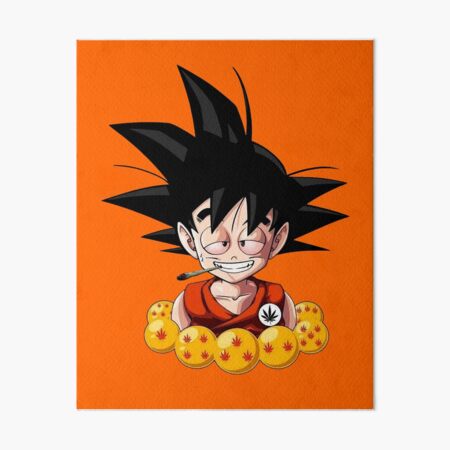 "Goku Smoke Weed" Art Board Print by LesleyUS | Redbubble