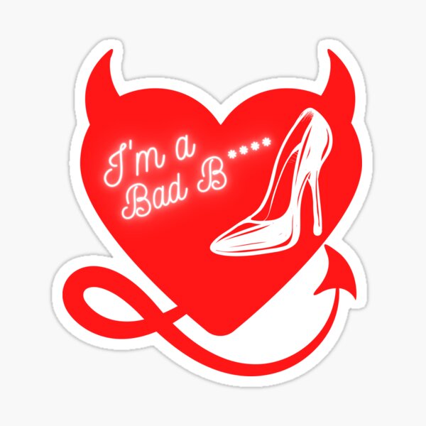 "Bad girl" Sticker for Sale by sabaitua | Redbubble