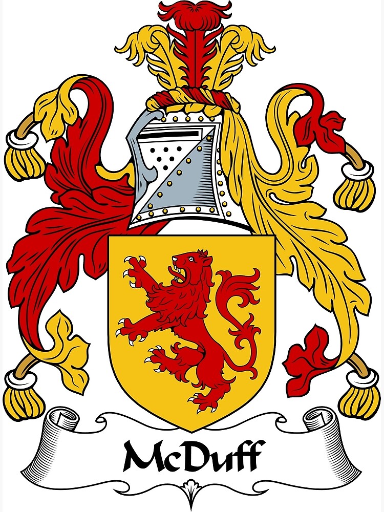 "McDuff Coat of Arms / McDuff Family Crest" Framed Art Print for Sale ...