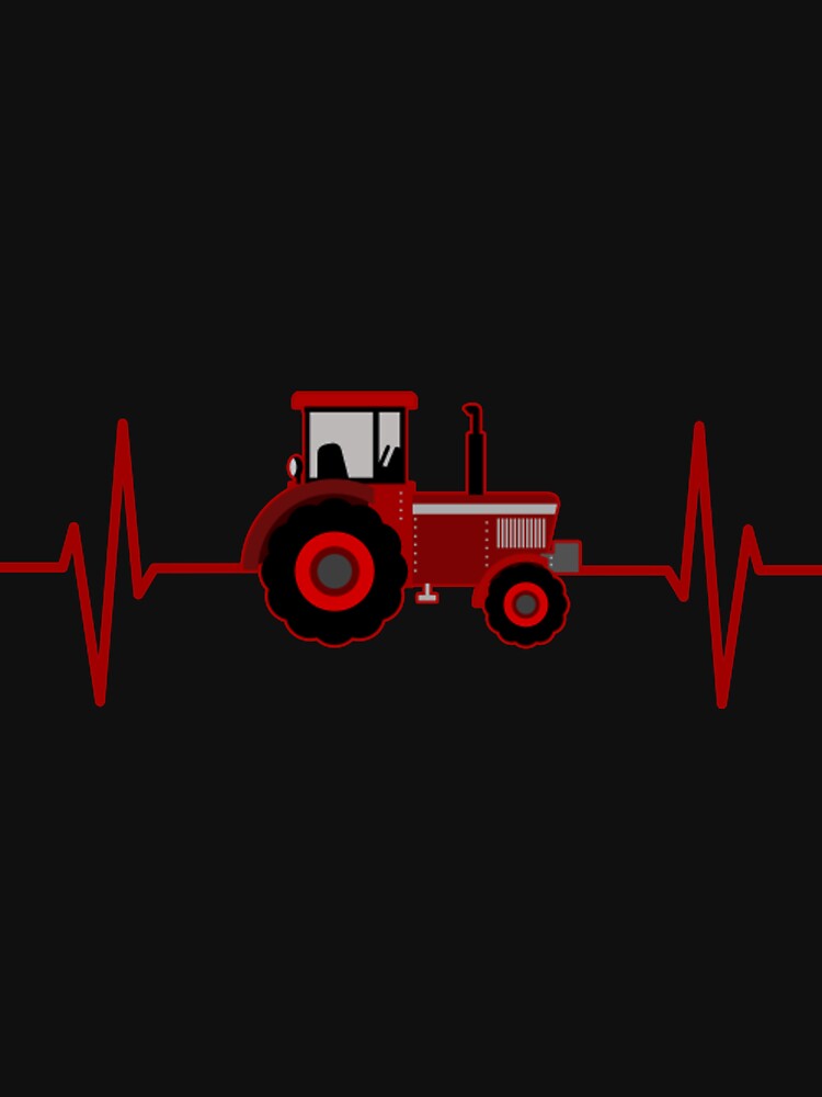 Tractor Heart Beat Ekg Ecg Love Tractors T Shirt For Sale By