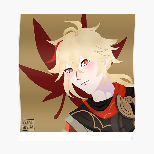 "Kazuha - Genshin Impact Kaedehara Color Spatial Bright" Poster by ...