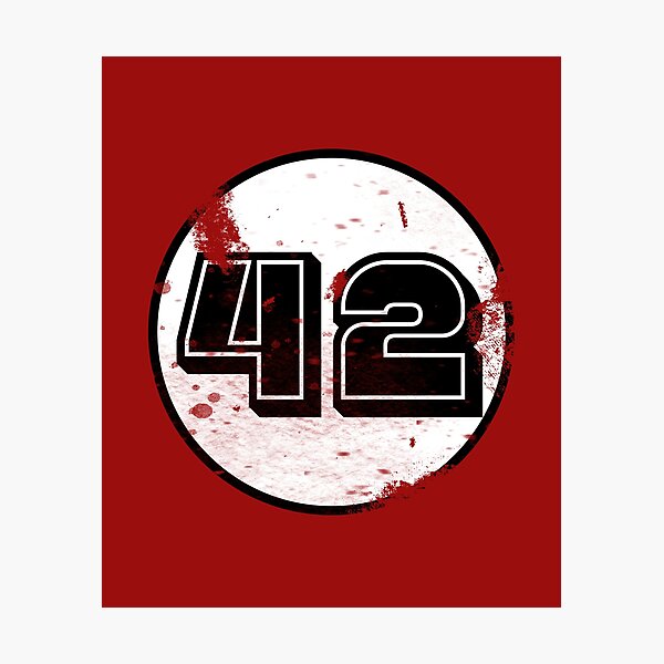 "Vintage Classic Retro 42 Car Racing Number" Photographic Print by ...