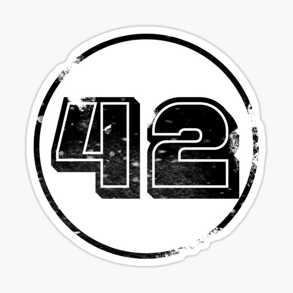 "Vintage Classic Retro 42 Car Racing Number" Sticker for Sale by ...