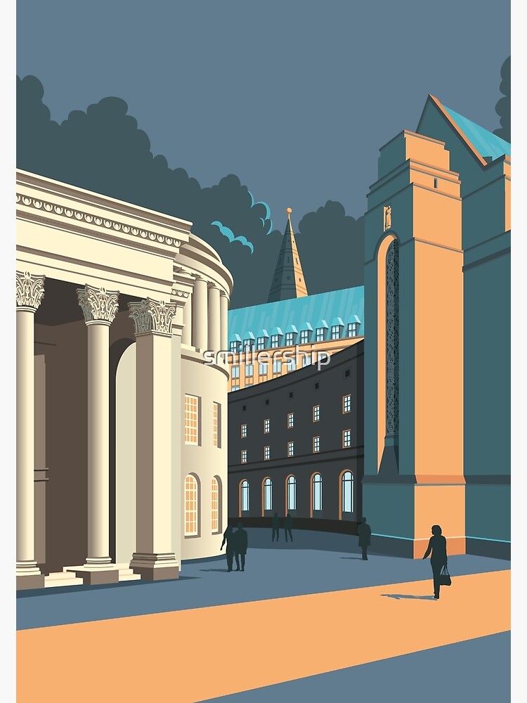 "Manchester Library" Art Print for Sale by smillership | Redbubble