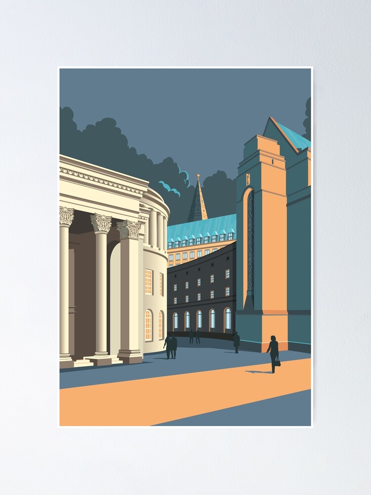 "Manchester Library" Poster for Sale by smillership | Redbubble