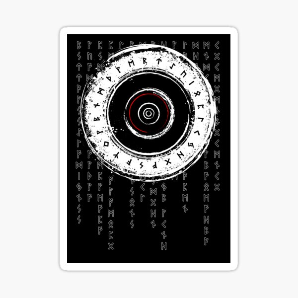 "Norse mythology rune circle" Sticker by opooqodesign | Redbubble
