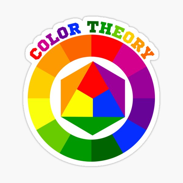 "Color theory" Sticker for Sale by MSRIMA | Redbubble