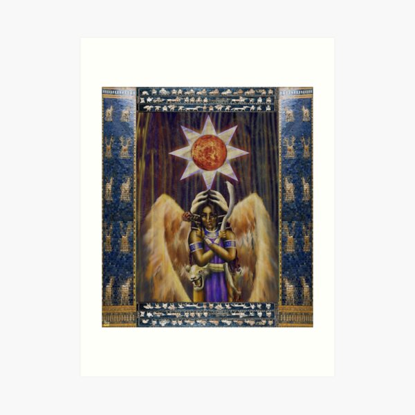 "Inanna, Goddess of Love and War" Art Print by GutsnGoreART | Redbubble