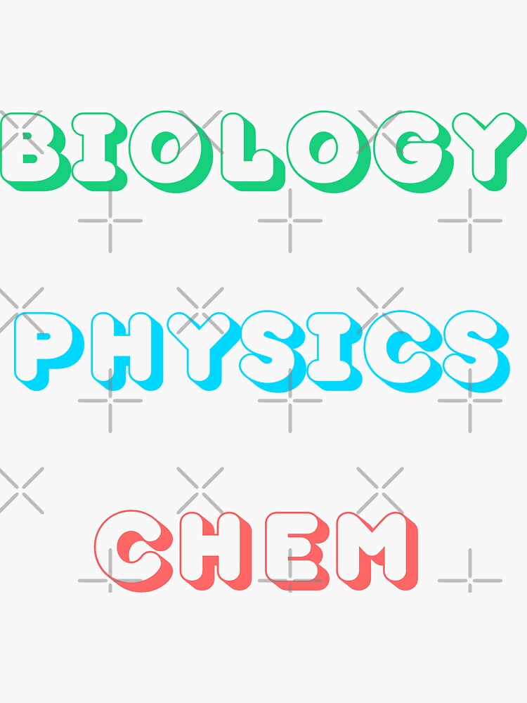 "Notebook stickers for science school subjects" Sticker for Sale by ...