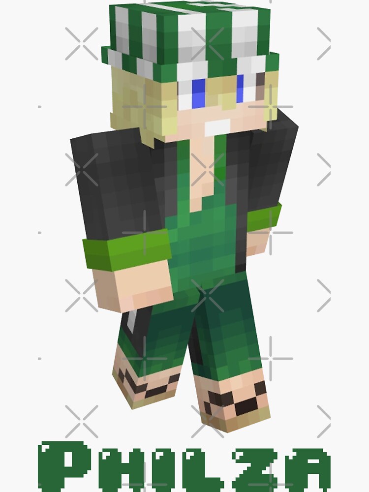 "Philza Playing Video Games Cosplay Outfits" Sticker for Sale by ...