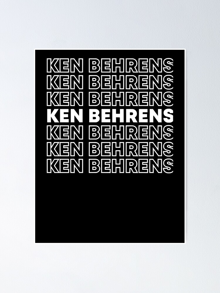 "Thank you ken behrens" Poster by LAURAREARD | Redbubble
