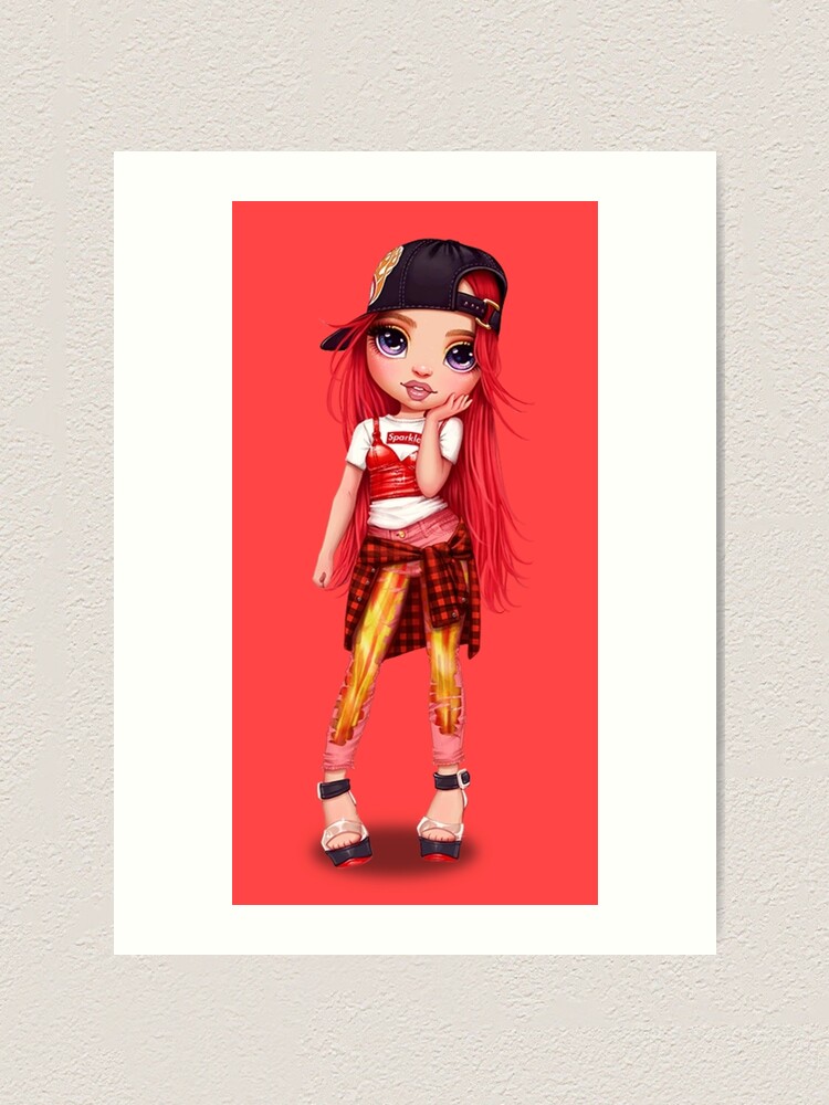"Rainbow high- Ruby Anderson " Art Print by Redbubblofficia | Redbubble