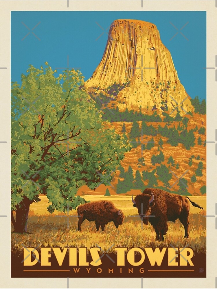 "Devils Tower Wyoming" Postcard for Sale by Lorebbb10 | Redbubble