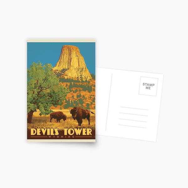 "Devils Tower Wyoming" Postcard for Sale by Lorebbb10 | Redbubble